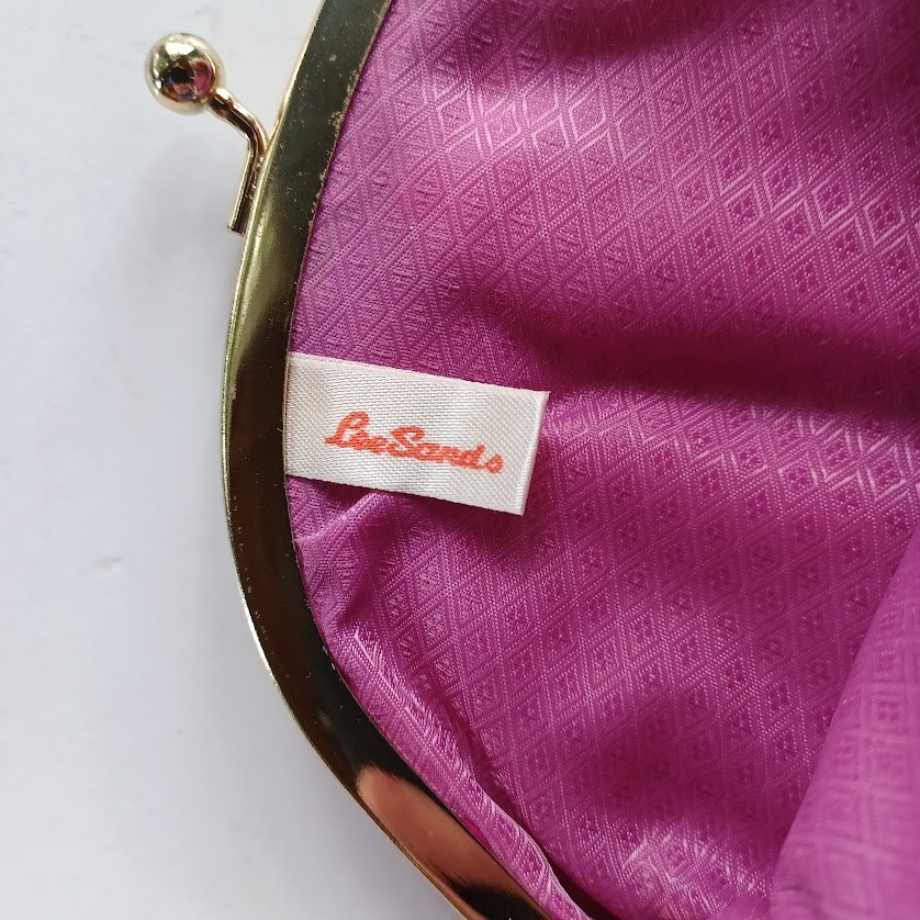 Lee Sands Eel Skin Leather Double Kiss Lock Clutch Purse Wallet - RARE ...