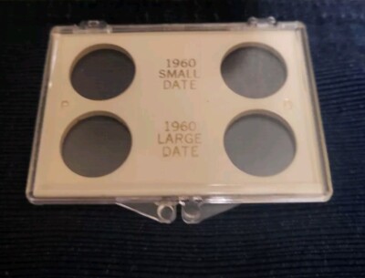 Vintage Coin-Loc Plastic Coin Holder 1960 P & D Small & Large Date ...