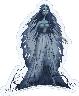 5937 Corpse Bride's Emily The Corpse Standing In Gown 5.38" Die Cut ...