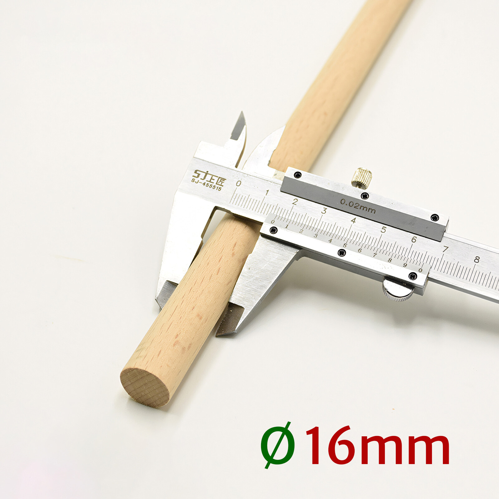 Ø 4mm to 60mm Beech x 10cm Wooden Dowling Rods, Craft Sticks Rods ...