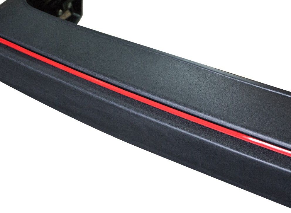 2x Bumpers Front And Rear Set Euro Small RED Stripe Trim VW Golf Rabbit ...