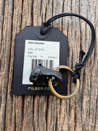 NWT FILSON Iron Steel Bison Key chain Keychain Made USA # 20130781 | eBay