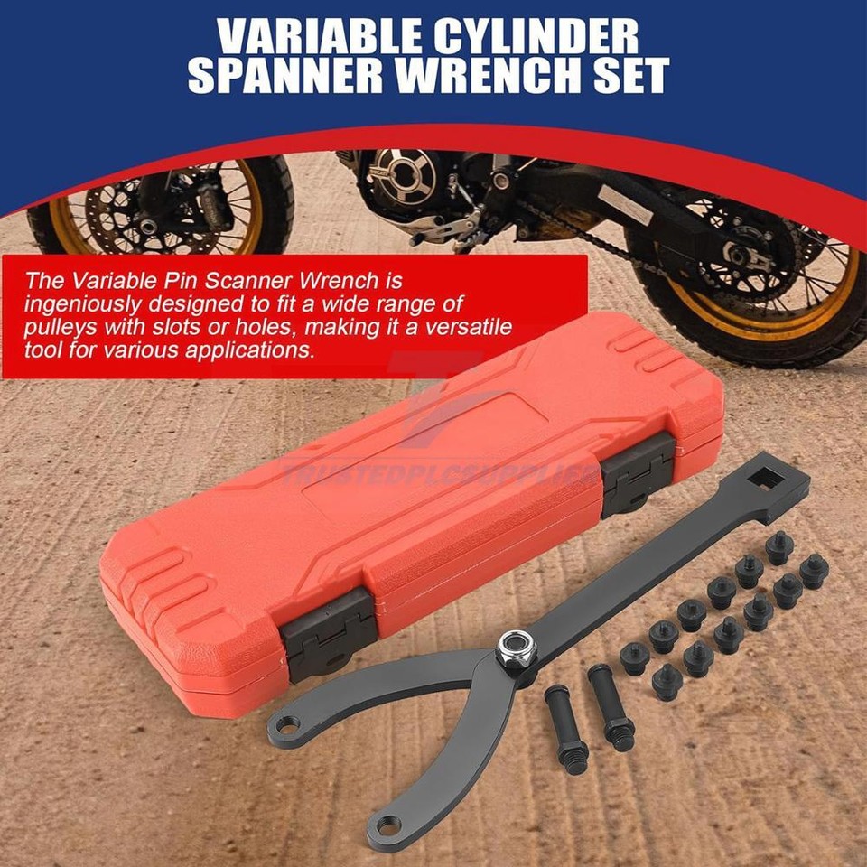 Adjustable Variable Pin Spanner Wrench Tool 1/4in-5in Pulley Puller ...