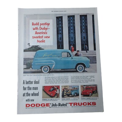 1954 Dodge Van Truck / Philco Refrigerator - Vintage Print Ad | eBay
