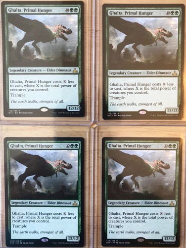 Ghalta, Primal Hunger x4 Rivals of Ixalan 4x RIX MTG Magic the ...