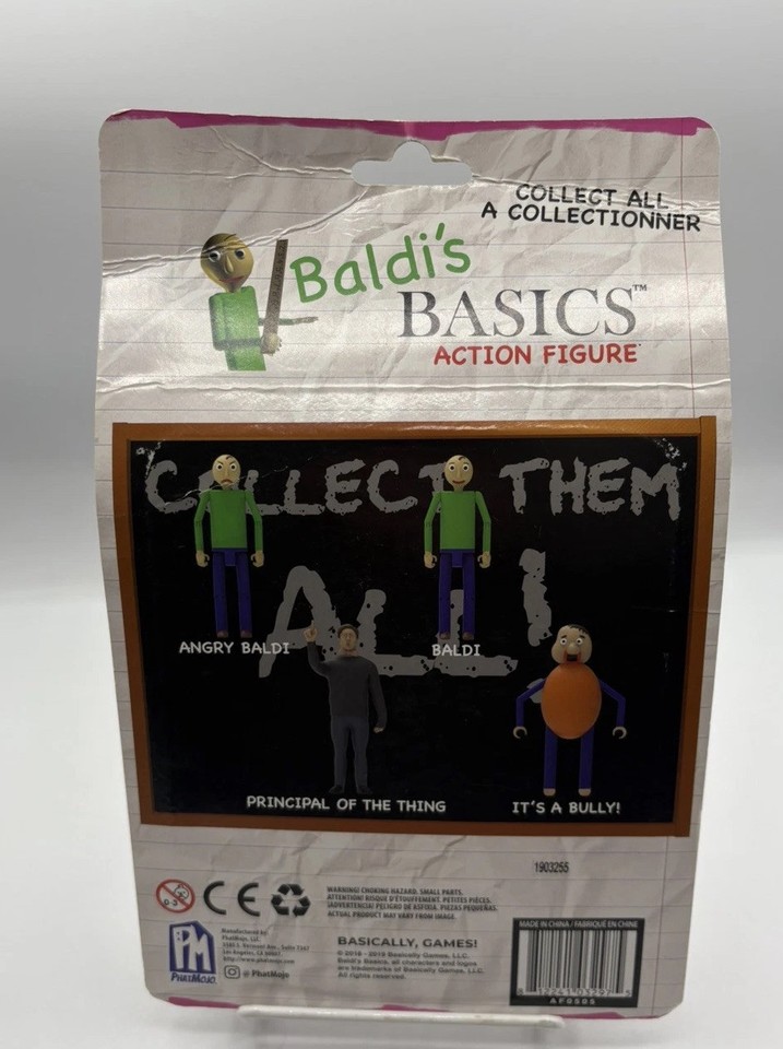 Baldi's Basics The Bully Action Figure New 2018 PhatMojo Basically Games B | eBay