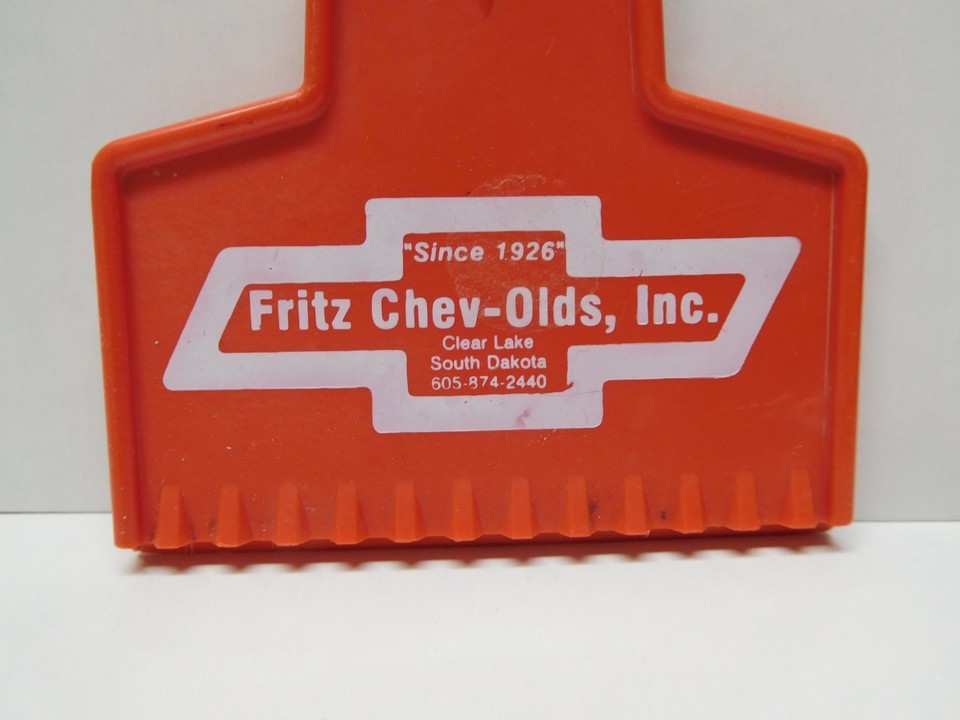 Fritz Chev-Olds Plastic Red Ice Scraper Clear Lake, SD Chevrolet ...