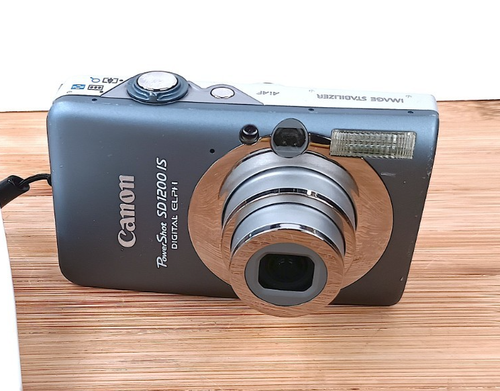 Canon PowerShot SD1200 IS Digital ELPH Camera 10MP 3x Zoom Blue Tested ...