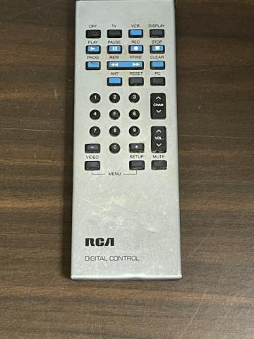 RCA Digital Control TV-VCR Remote Control No Battery Plate | eBay