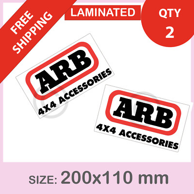 QTY x2, ARB 4x4 , Adhesive DECAL STICKER (LAMINATED) VINYL Diecut ...