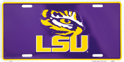 LSU TIGERS CAR TRUCK TAG LICENSE PLATE 12"X6" SIGN LOUISIANA STATE ...