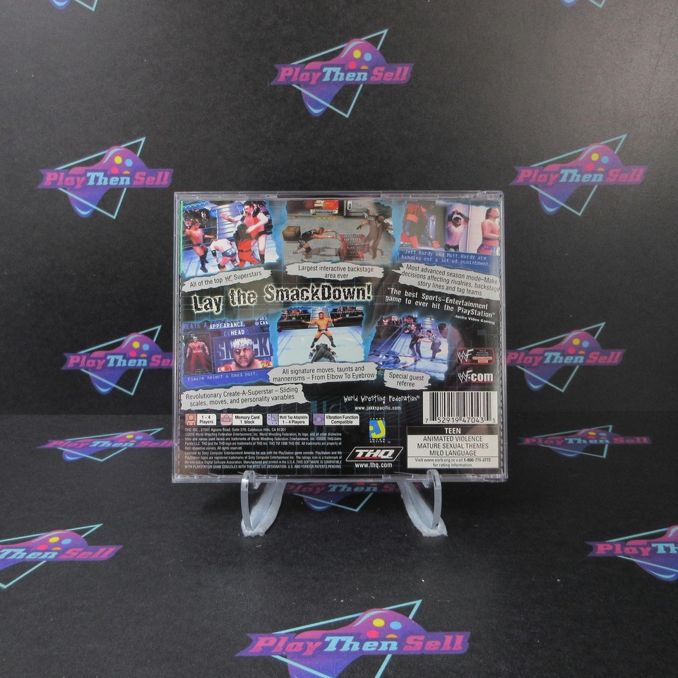 WWF Smackdown! PS1 PlayStation 1 Greatest Hits - Complete CIB ...