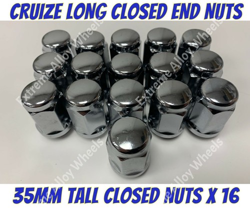 Alloy Wheel Nuts 35mm Tall x 16 M12x1.5 Kia Picanto Pregio Pro Ceed Rio ...