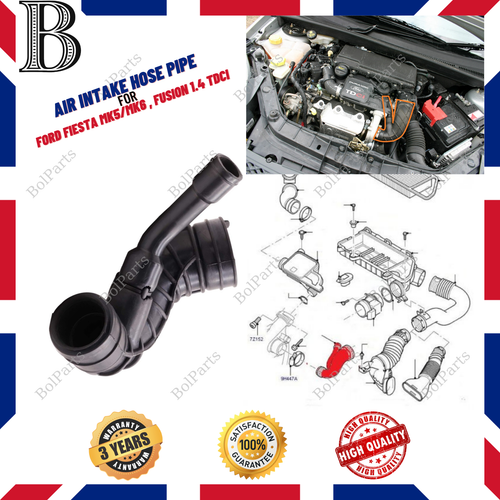 Turbo Air Intake Hose for CITROEN C1 C2 C3 NEMO 1.4D 1434.13 ...
