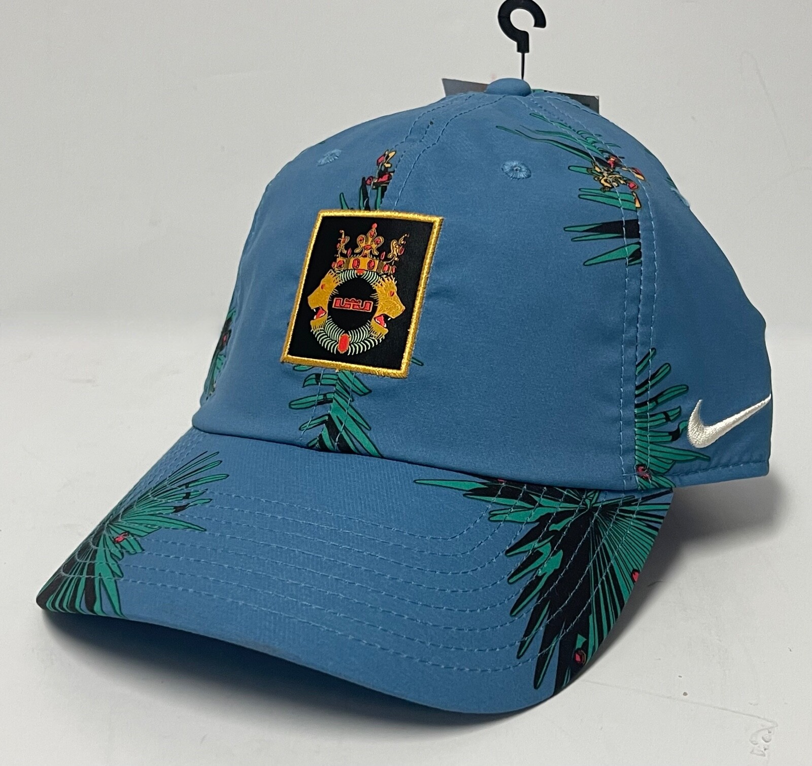Nike Lebron James Heritage 86 Basketball Strapback Cap Hat (Blue/Green ...