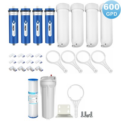600 GPD RO Membrane Maple Syrup Reverse Osmosis Washable Pleated Filter ...