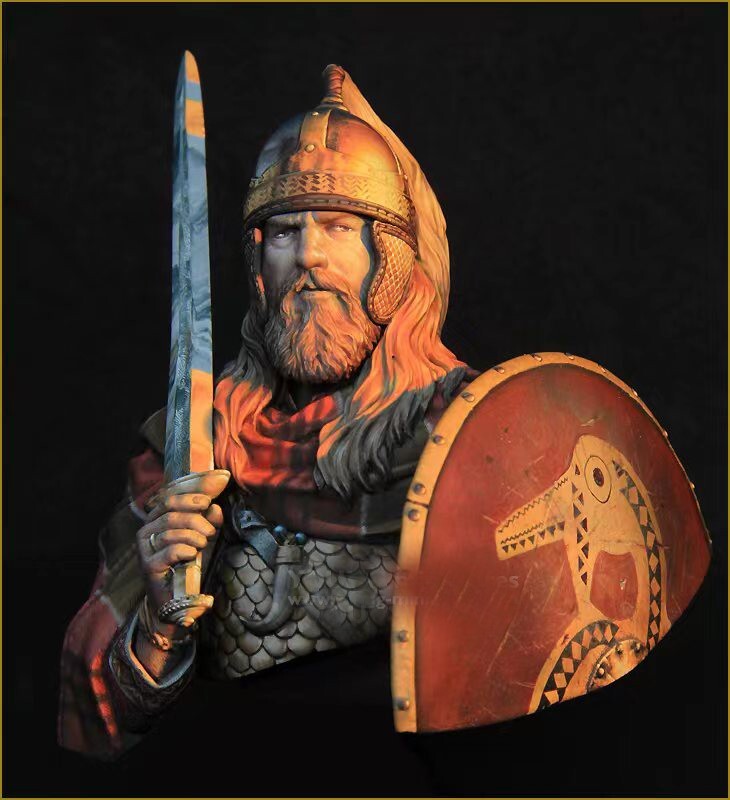 1/10 Resin Ancient Soldier Figure Bust Unassembled Unpainted qj-ss02 ...