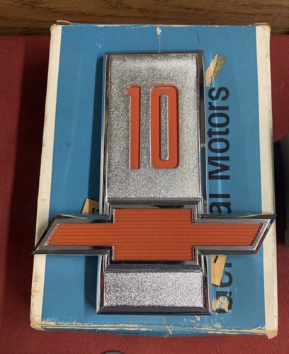 1963 63 Chevrolet C-10 Truck Series 10 Fender Emblem Red Bowtie 3818127 ...