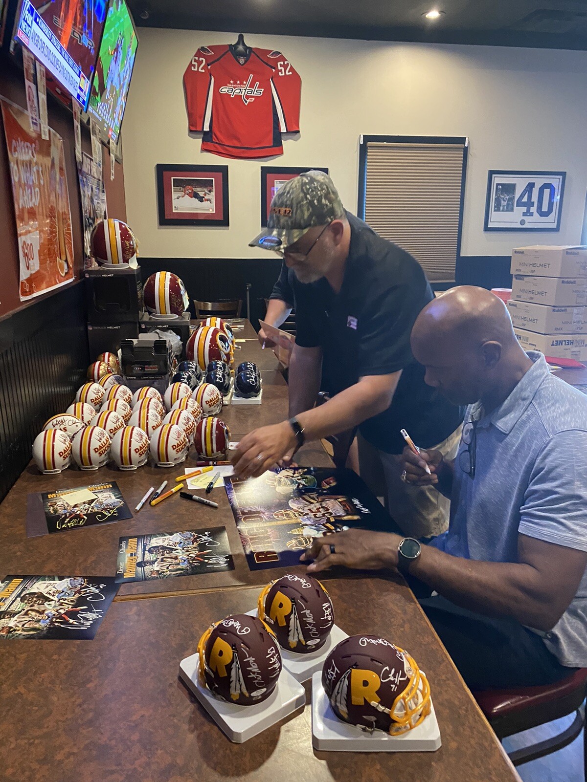 Dexter Manley & Charles Mann Dual Signed 8x10 - Washington Redskins ...