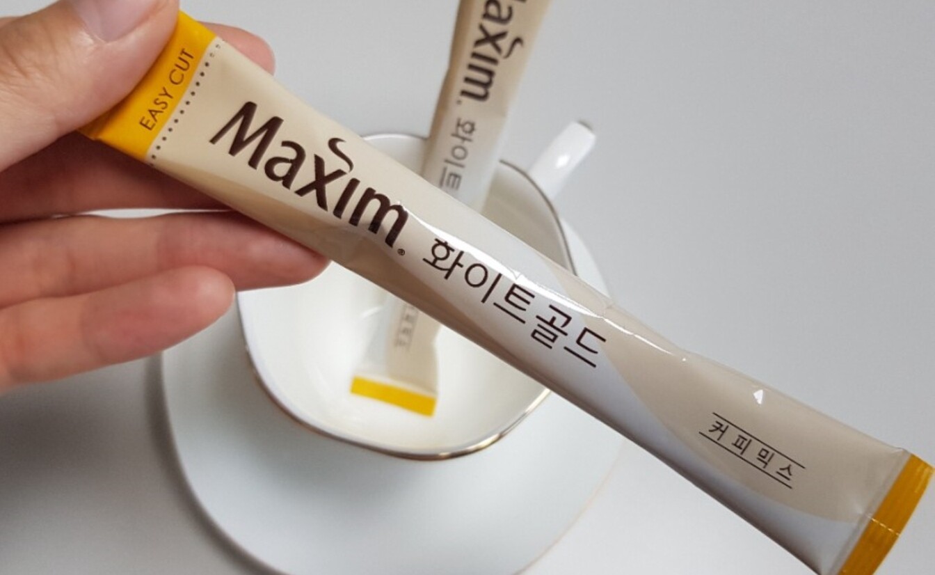 Korean Maxim White Gold Instant Coffee Mix 20stick Good Taste Rich ...