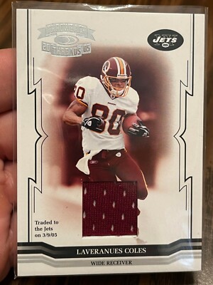 LAVERANUES COLES 2005 DONRUSS THROWBACK THREADS JERSEY PATCH RELIC ...