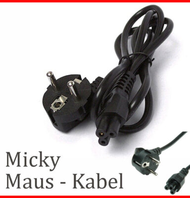 Mickey Mouse kabel Mickeymouse Alimentation Pour PC Portable Câble | eBay