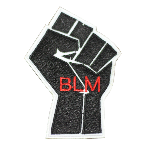 Simple BLM Fist Hand Embroidered Iron on Sew on Patch Badge 9.5cm x 7 ...