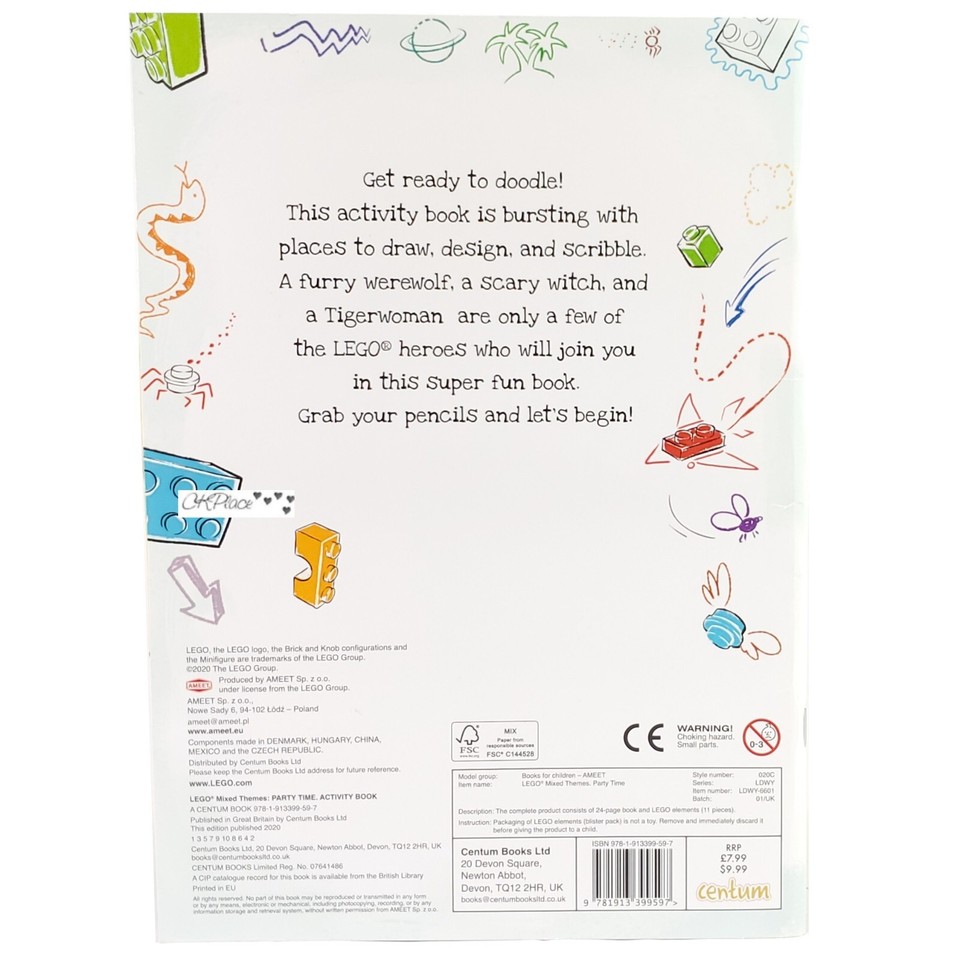 Lego Party Time Activity Book With Minifigure | eBay