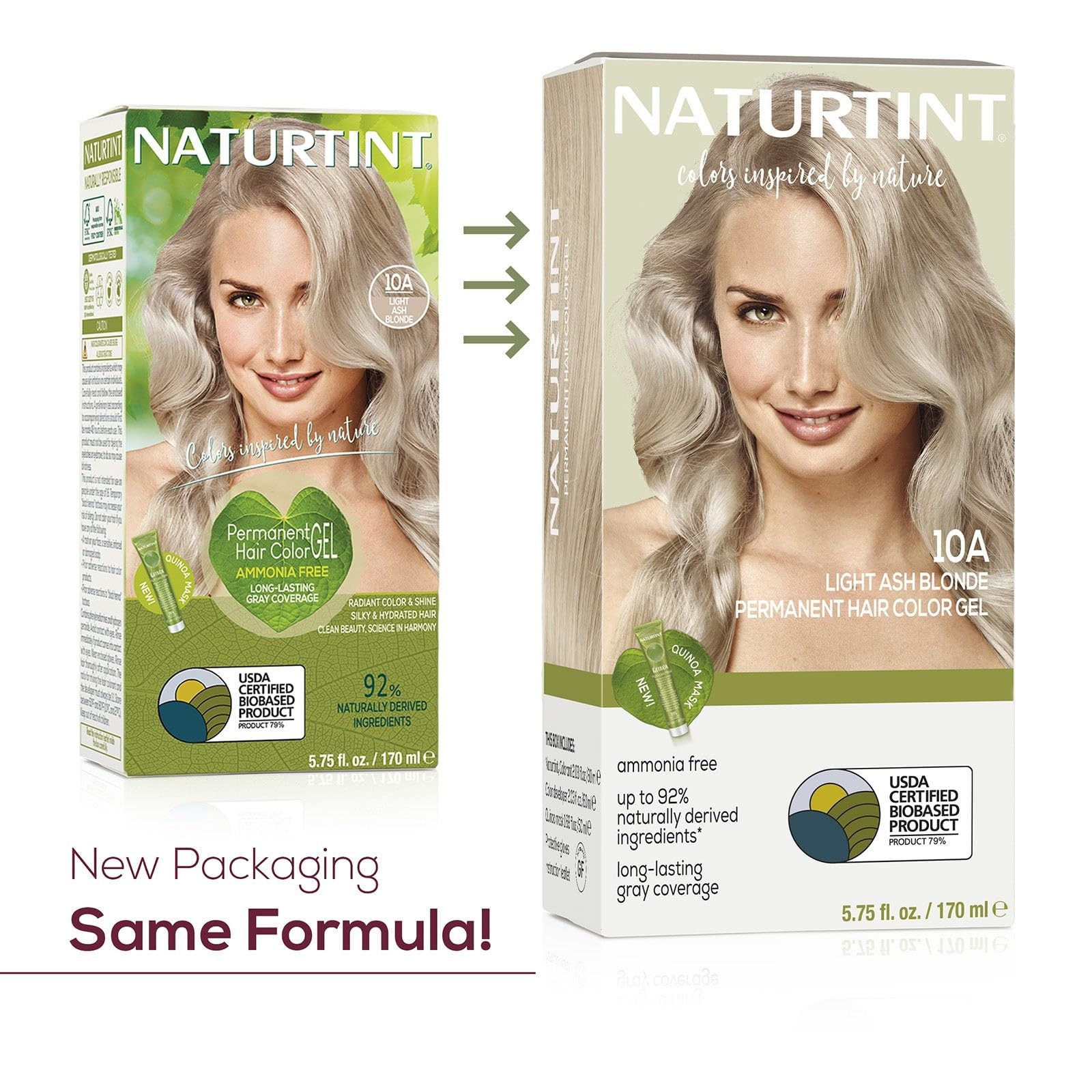Naturtint Permanent Hair Color 10A Light Ash Blonde (Pack of 1 ...