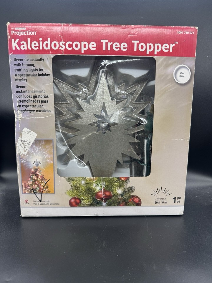 Gemmy LightShow Lighted LEDs Projection Starburst Tree Topper ...