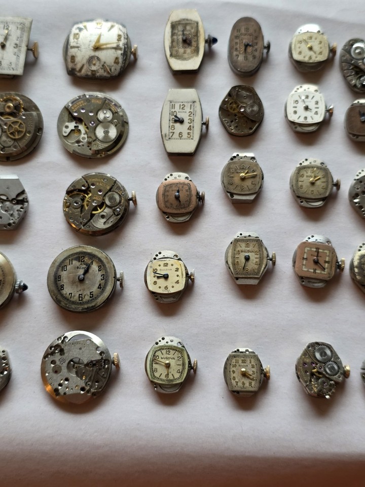 Lot Of 50 Antique Vintage Bulova Watches Movements | eBay