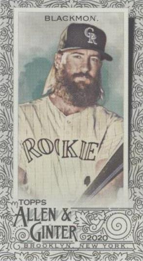 2020 Topps Allen & Ginter's - Charlie Blackmon #250 Mini Black for sale ...