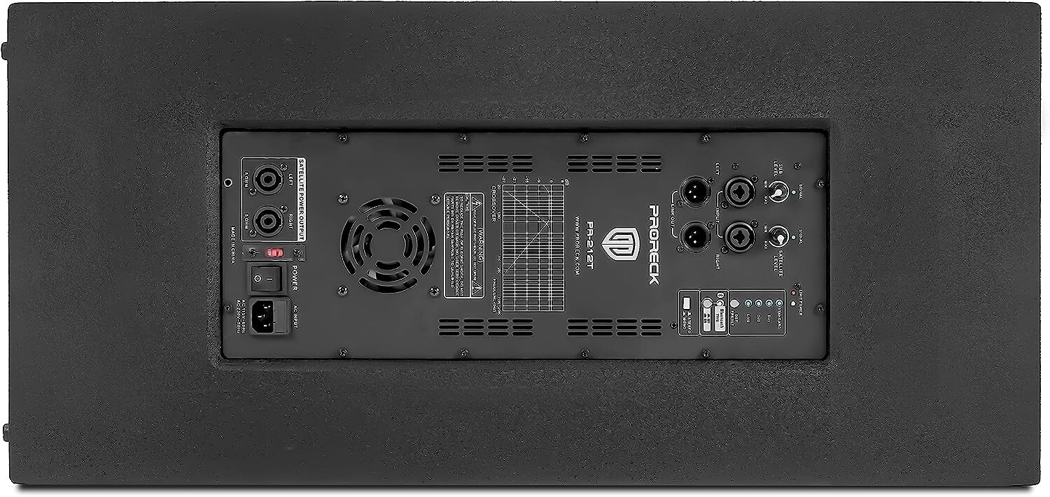 Proreck Venue Set 10000W Stereo/Mono DJ Powered PA Speaker System Combo ...