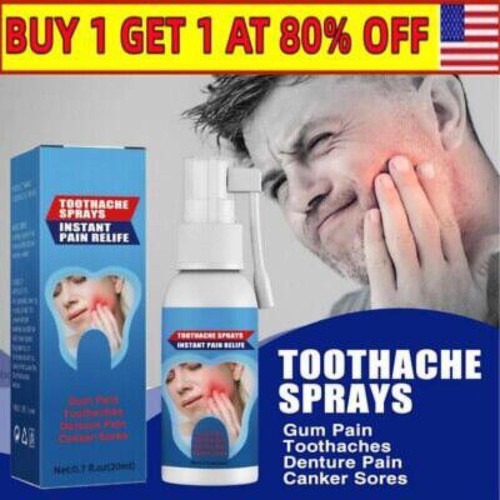 Toothache Spray Instant Pain Relief Oral Teeth Care Effective Dental ...