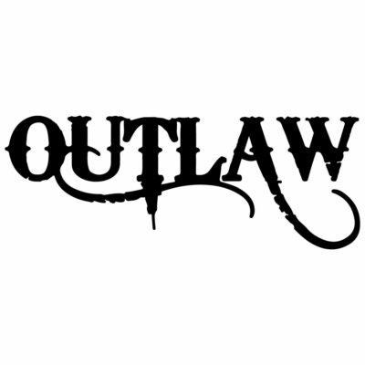 5.5" OUTLAW Vinyl Decal Sticker Car Window Tattoo Bandit Illegal ...