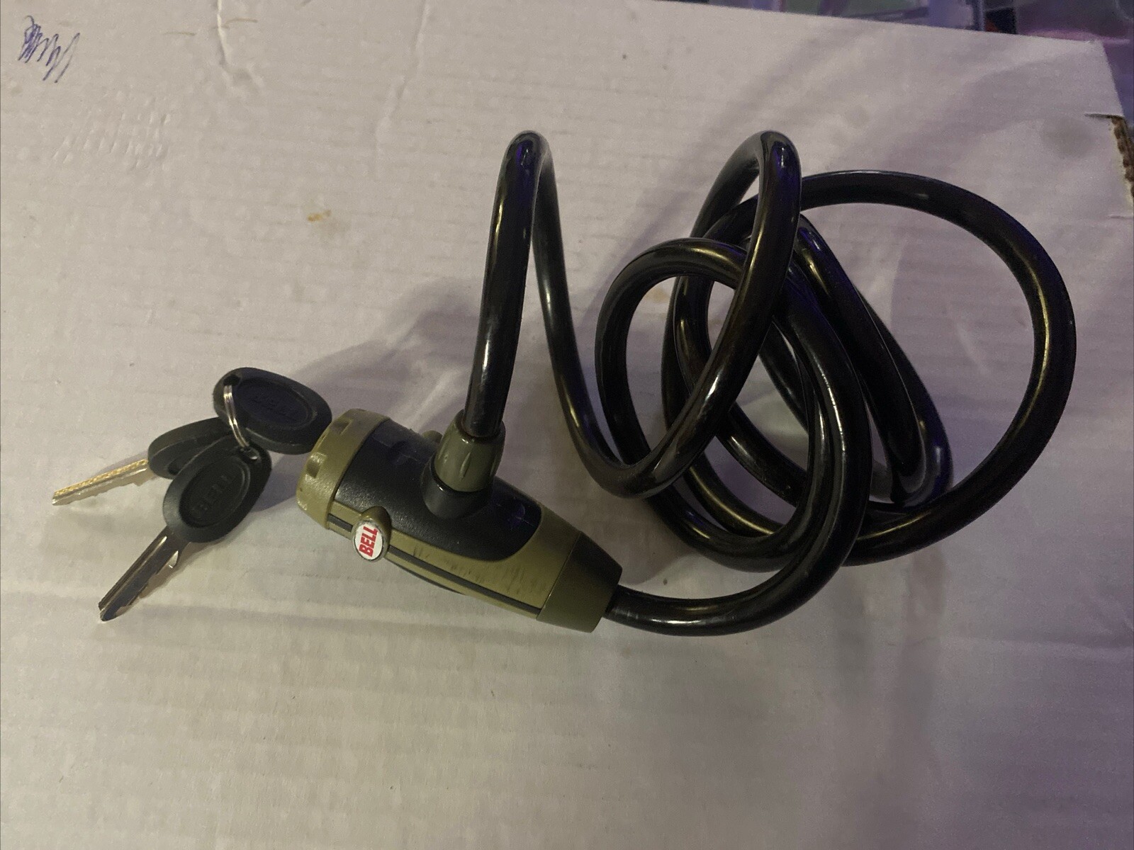 Bell Security Kevlar Cabled Bike Lock with 3 Key | eBay