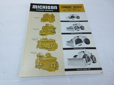 Clark Michigan Cummins Diesels for 180, 280, 380 & 480 Tractor Dozers 4 ...