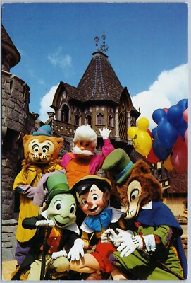 Pinocchio & Pals, Disneyland, Anaheim Ca, Chrome c1981 Continental ...