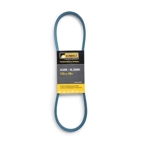 Sunbelt A34K and 4L360K Aramid Heavy Duty V Belt Vbelt 1/2-in Wide x 36 ...