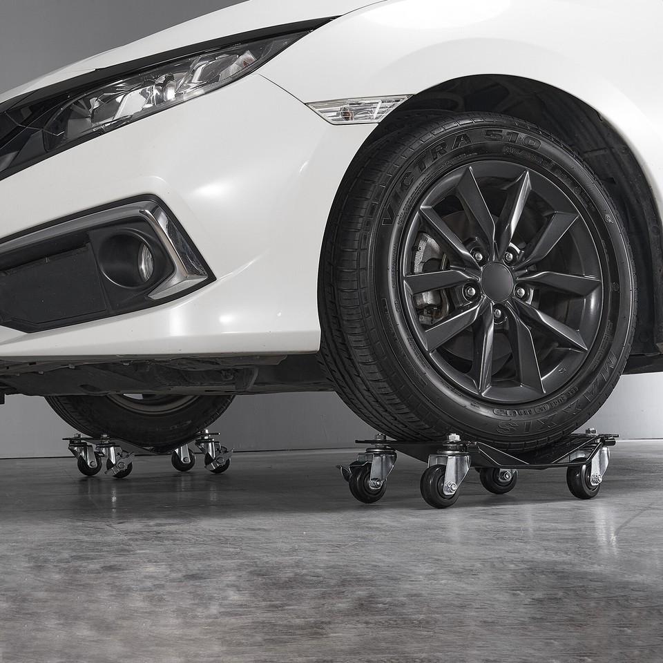 VEVOR Car Dolly Wheel Tire Dolly 4 PCS Heavy Duty Skate Auto Repair ...