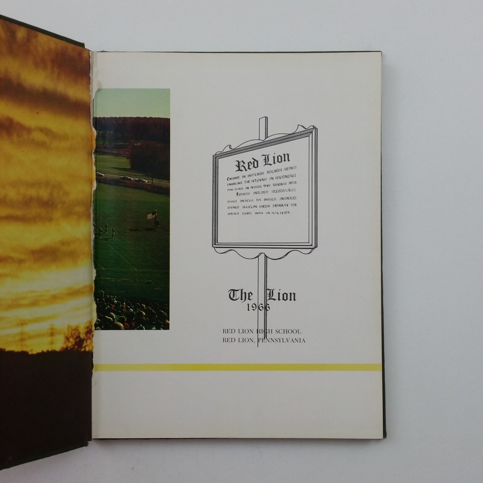 YEARBOOK 1966 The Lion Red Lion High School Red Lion Pennsylvania | eBay