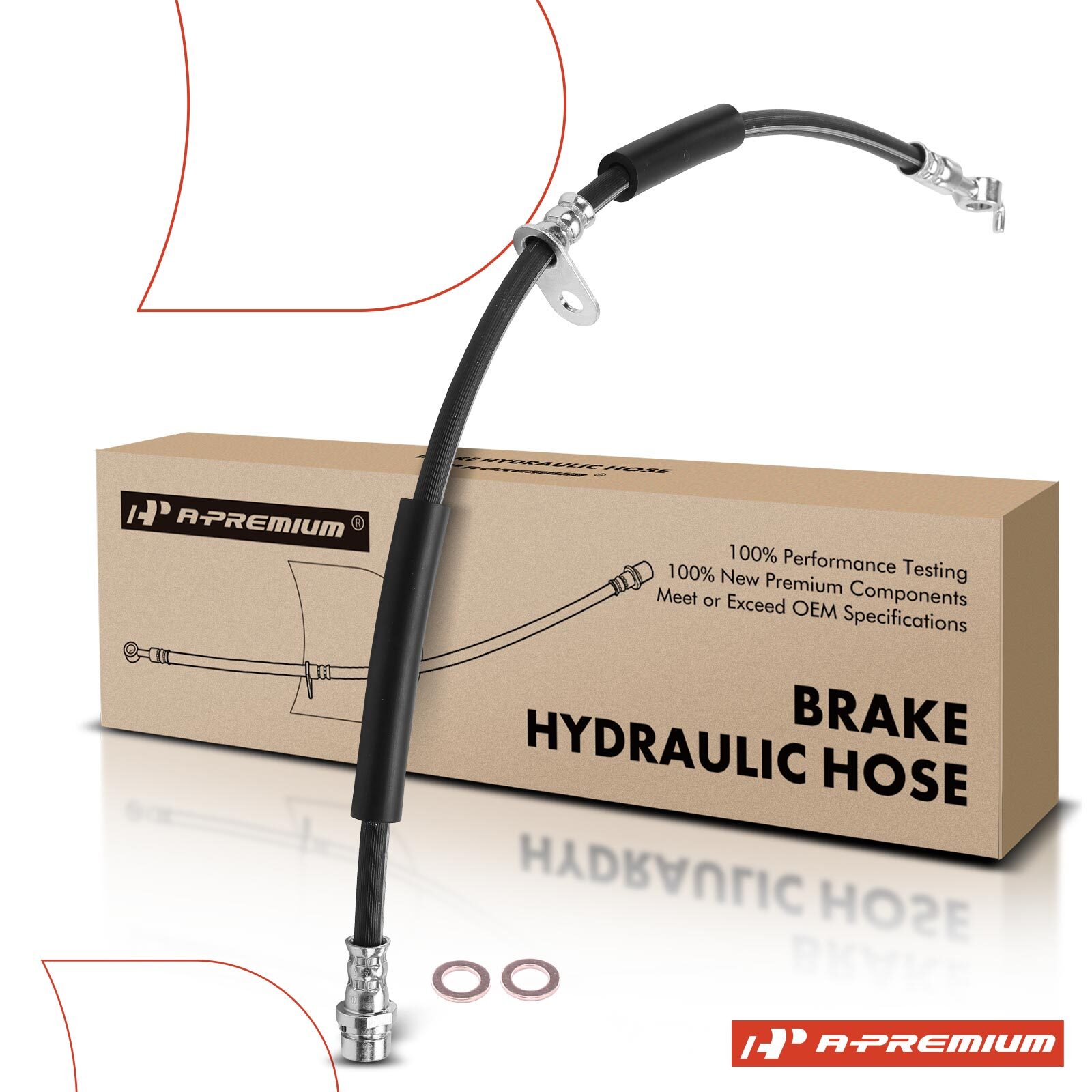 A-Premium Brake Hydraulic Hose Rear or for Ford Escape 17-19 Lincoln ...