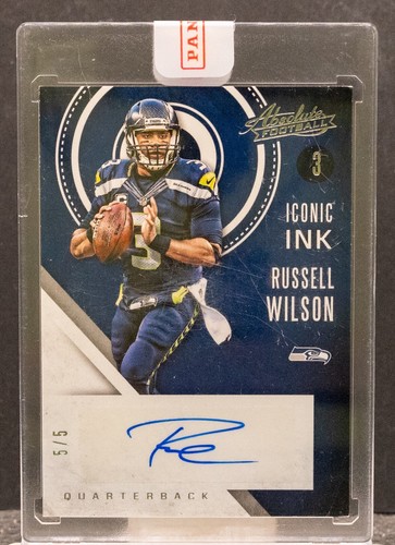 Russell Wilson 2016 Panini Absolute 15 Iconic Ink Auto Autograph 5/5 | eBay