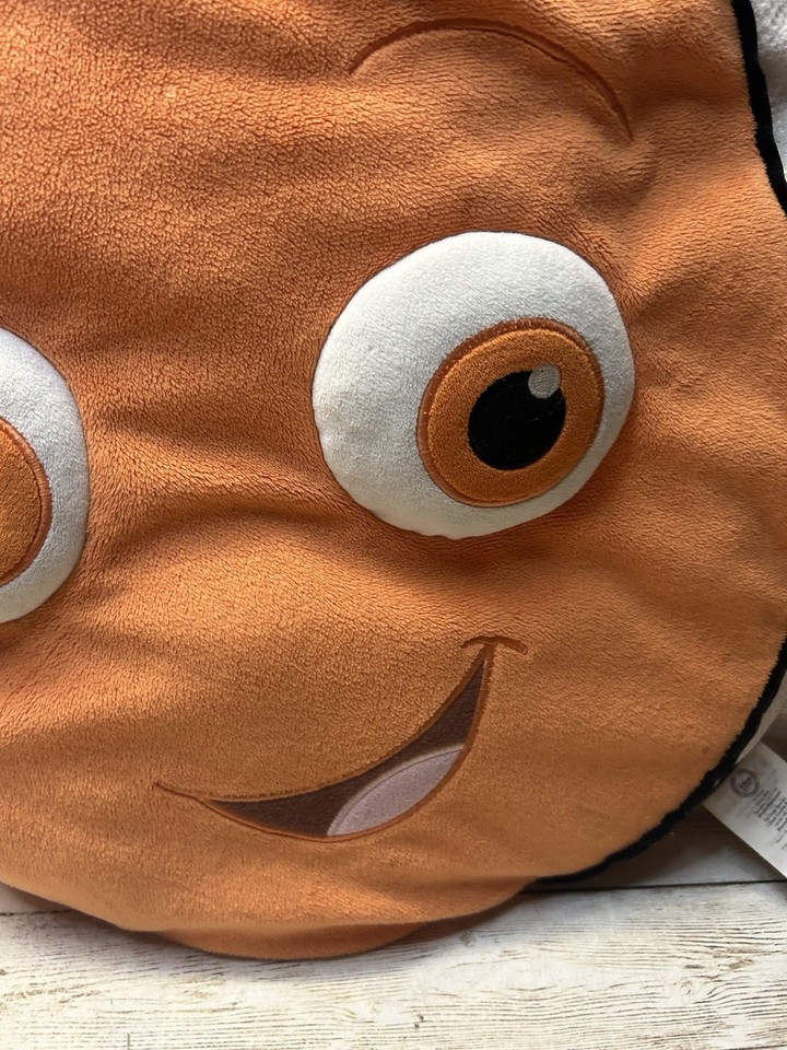 Disney Store Nemo (Finding Nemo) Face Plush Pillow/Cushion 18” plush ...