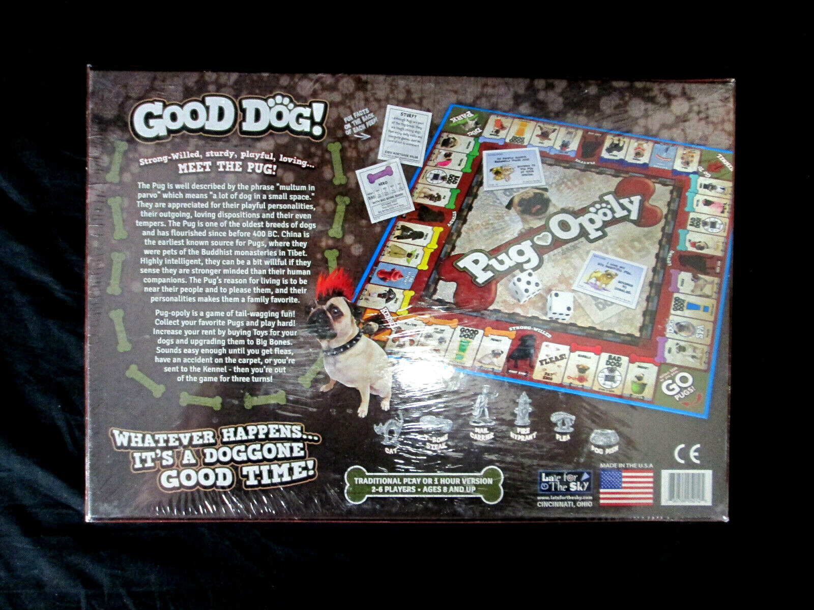 Pug Dog Lovers Themed Version Of Monopoly - Pug-Opoly Family Board Game ...