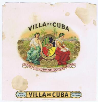 Villa de Cuba Villain & Co Tampa cigar box labels T50 | eBay