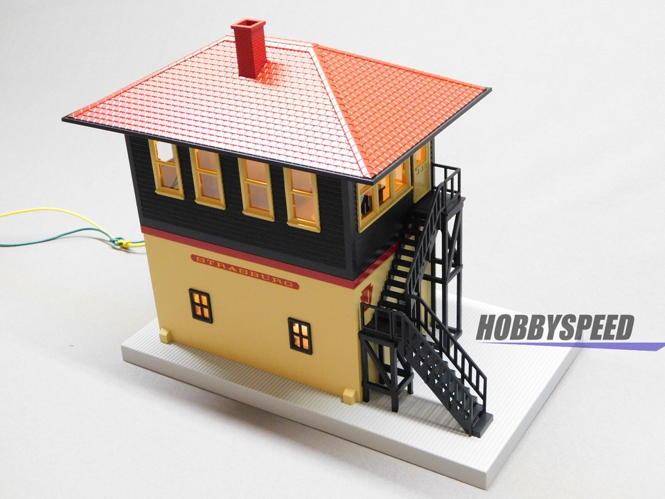 MTH STRASBURG SWITCH TOWER O GAUGE railking crossing watch train 30 ...