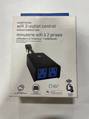 Westek Programmable Outdoor Plug-In Digital Wi-Fi Enabled Timer with 2 ...