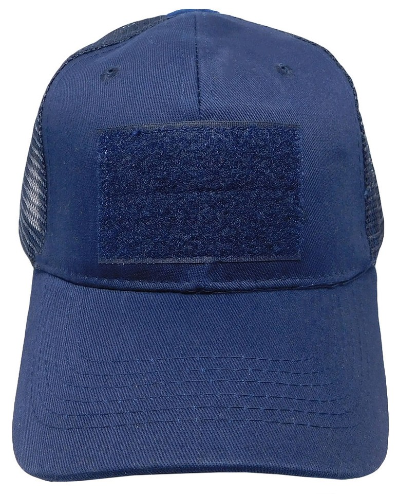 Military Blue Mesh Operator Operators Tactical Cap Hat Patch adjustable ...