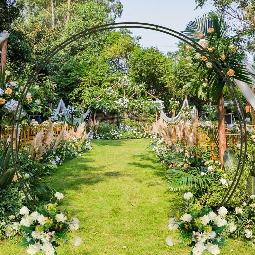 Metal Wedding Arch Frame Backdrop Free Standing Events Venue Sturdy ...